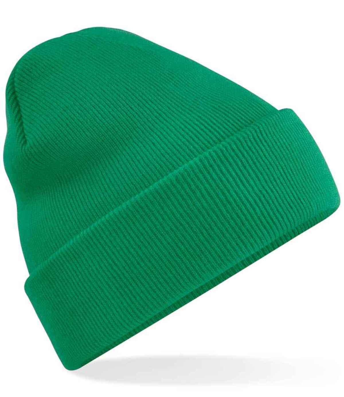 Personalised Beechfield Original Cuffed Beanie - Kelly Green | The ...
