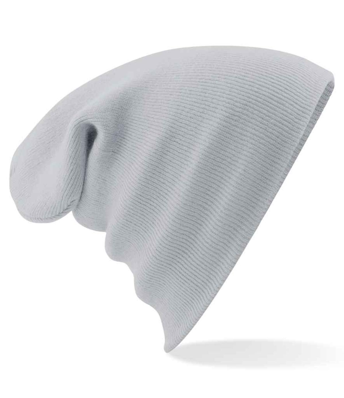 Personalised Beechfield Original Cuffed Beanie - Light Grey | The Funky ...