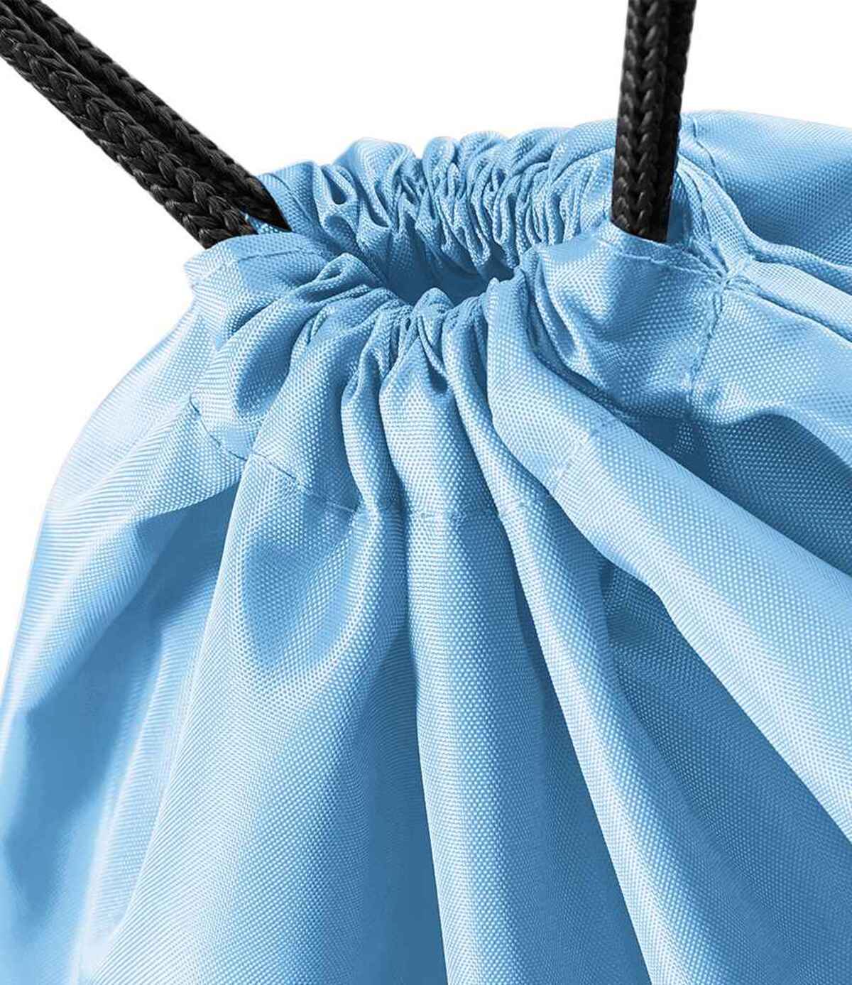 Personalised BagBase Premium Gymsac - Sky Blue | The Funky Peach