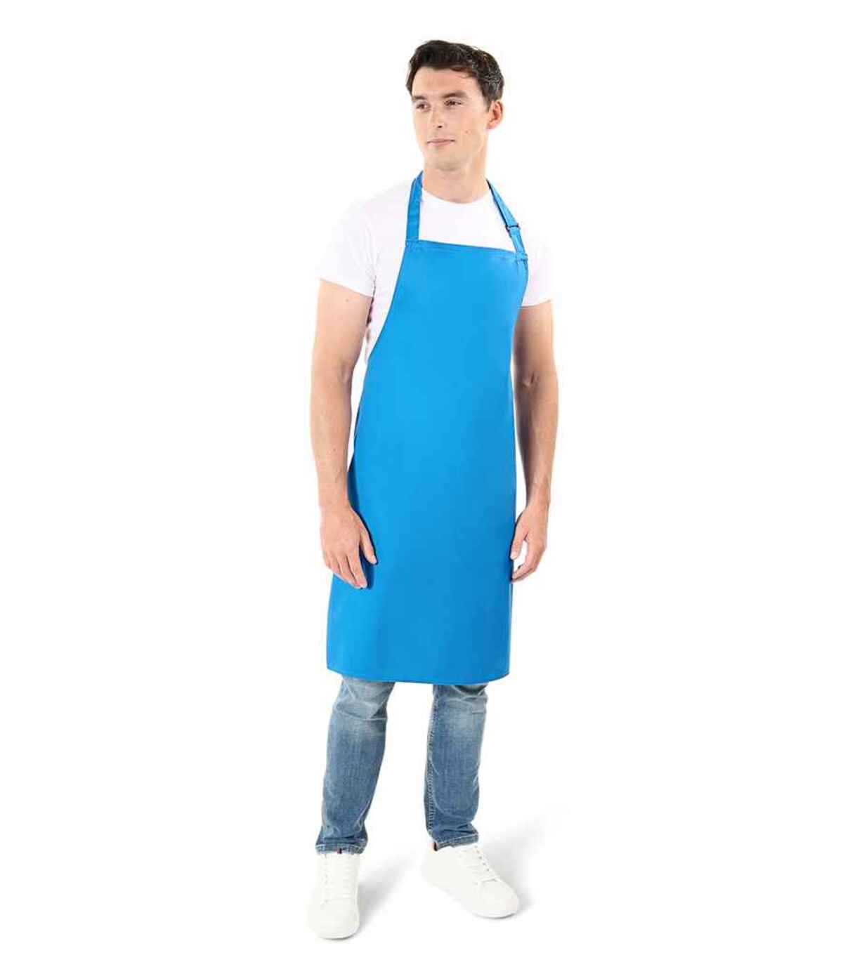 Personalised Brand Lab Adjustable Bib Apron - Turquoise Blue | The ...