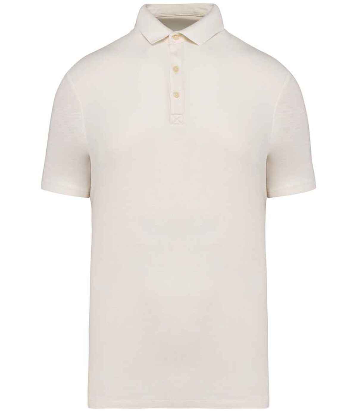 Personalised Native Spirit Waffle Jersey Polo Shirt - Ivory | The Funky ...