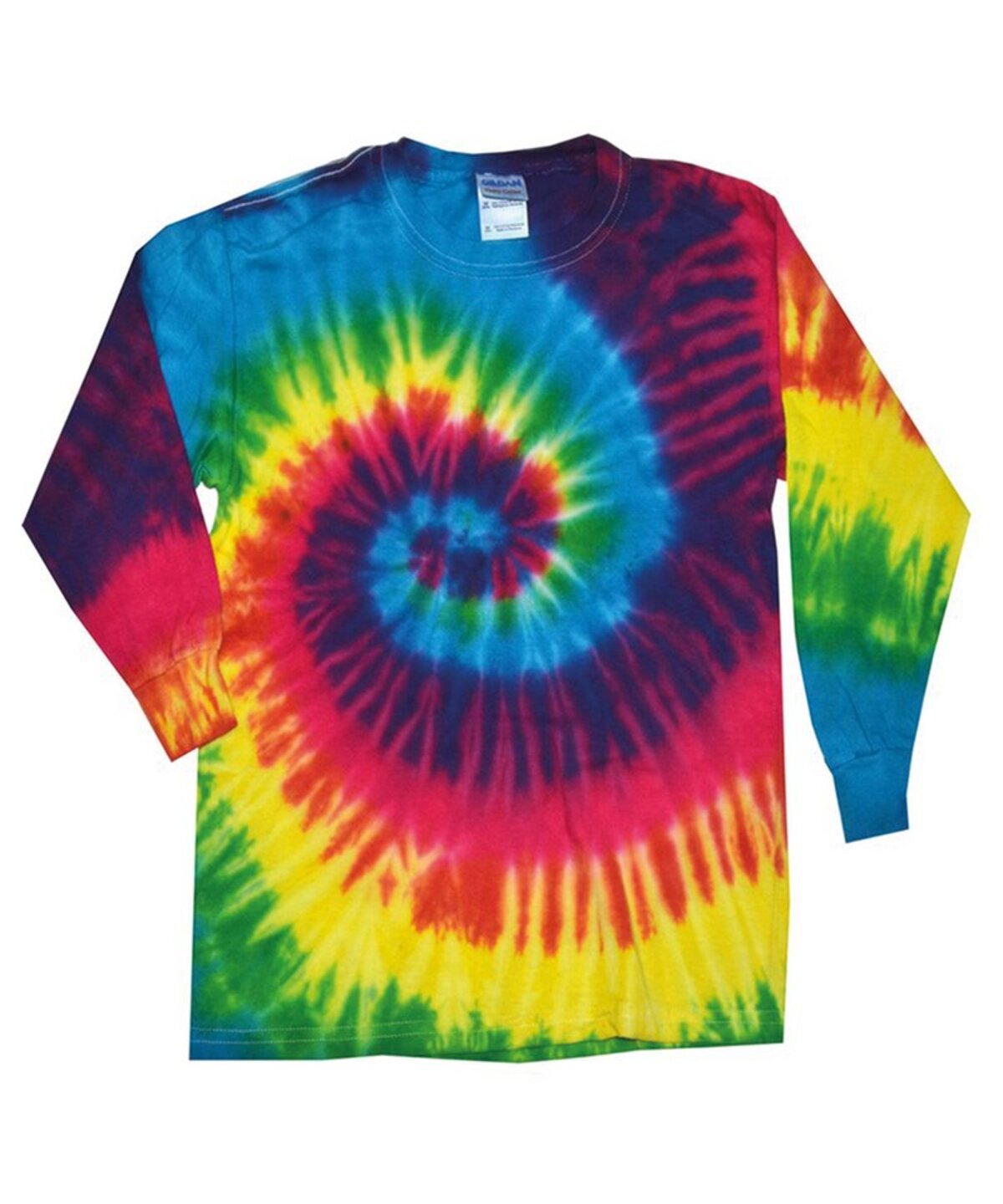 Personalised Long Sleeve Tie-dye T - Rainbow | The Funky Peach