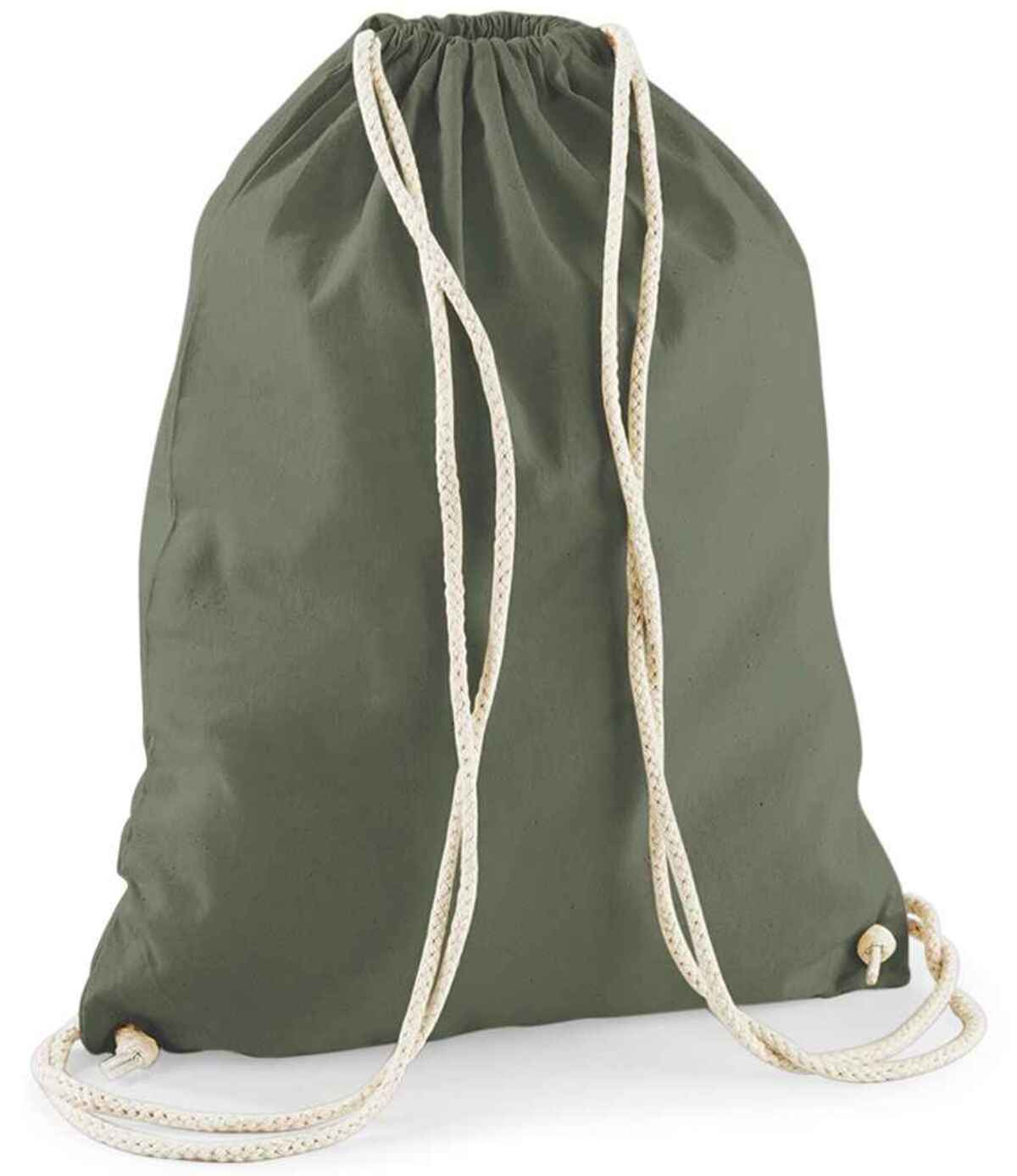 Personalised Westford Mill Cotton Gymsac - Olive Green | The Funky Peach